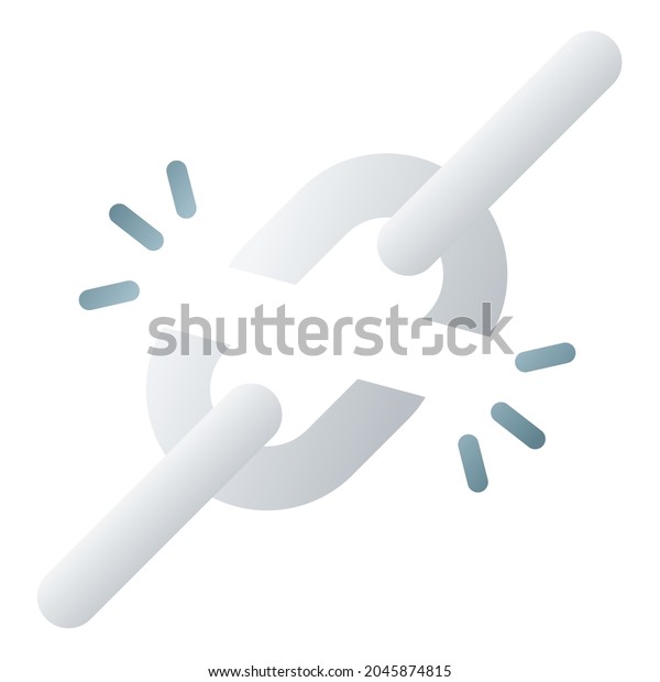 Freedom Chain Break Free Single Isolated Stock Vector (Royalty Free ...