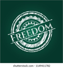Freedom Chalkboard Emblem Stock Vector (Royalty Free) 1149411782 ...
