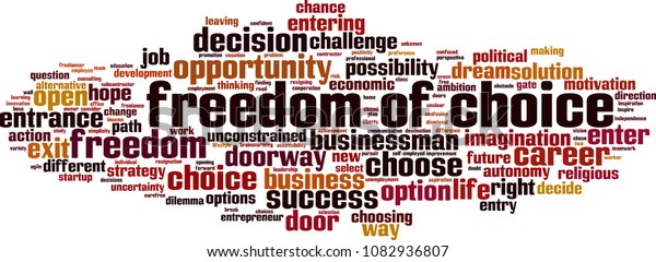 Freedom Choice Word Cloud Concept Vector Stock Vector (Royalty Free ...