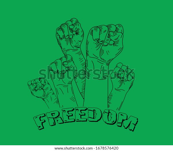 Freedom Drawing Illustation Vector Art Stock Vector (Royalty Free ...