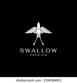 Freedom Fly Swallow Logo Design Stock Vector (Royalty Free) 2198384815 ...