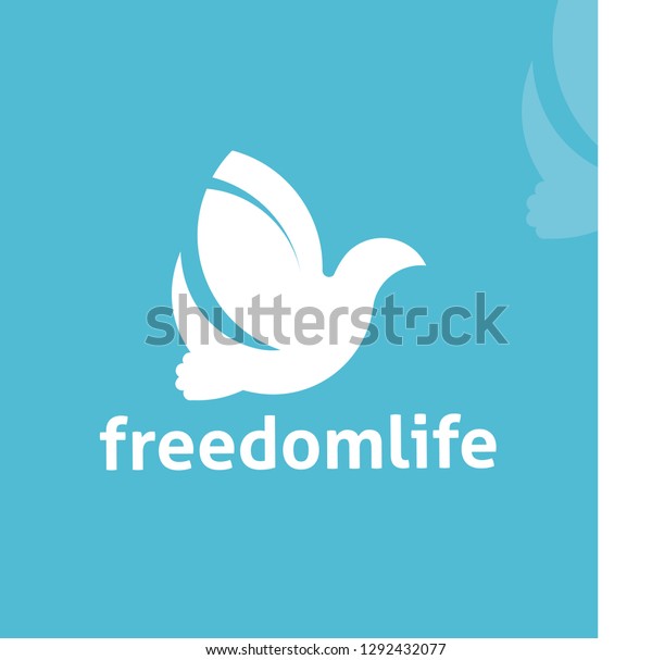Freedom Life Bird Logo Concept Stock Vector (Royalty Free) 1292432077 ...
