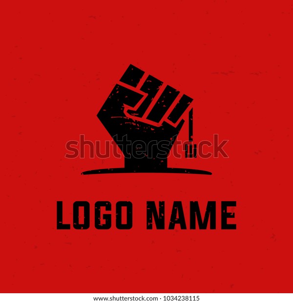 Freedom Logo Red Black Stock Vector (Royalty Free) 1034238115 ...