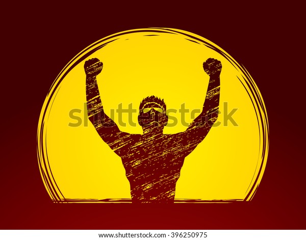 Freedom Man Designed On Moonlight Background Stock Vector (Royalty Free ...