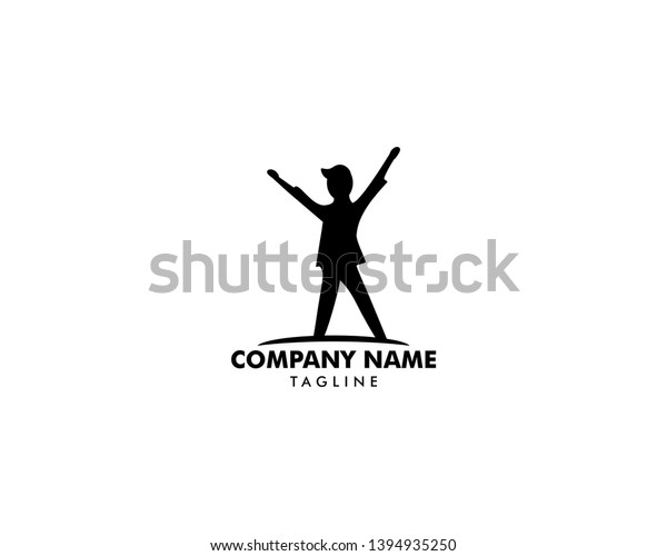 Freedom Person Logo Icon Vector Inspiration Stock Vector (Royalty Free ...