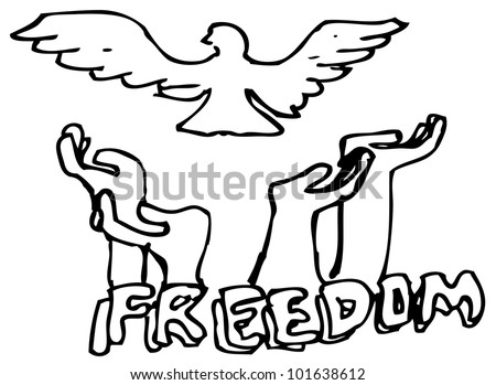 Freedom Symbol Illustration Stock Vector (Royalty Free) 101638612 ...