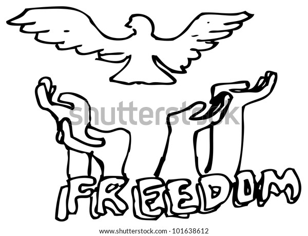 Freedom Symbol Illustration Stock Vector (Royalty Free) 101638612