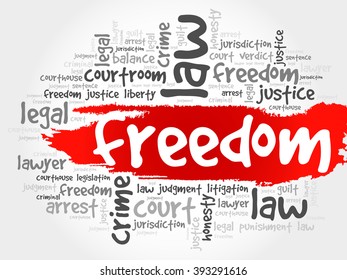 Freedom Word Cloud Concept Stock Vector (Royalty Free) 393291616 ...