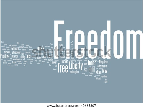 Freedom Word Cloud Illustration Graphic Tag Stock Vector (Royalty Free ...