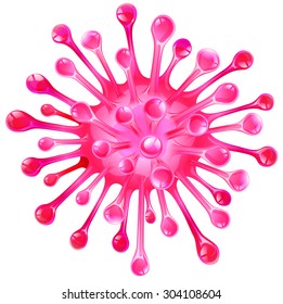 Freeform Pink Shape Illustration Stock Vector (Royalty Free) 304108604 ...