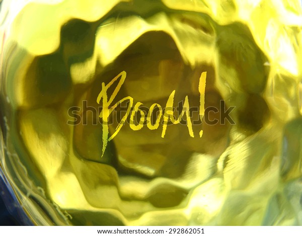 Freehand Boom Message Greeting Card Platinum Stock Vector (Royalty Free ...