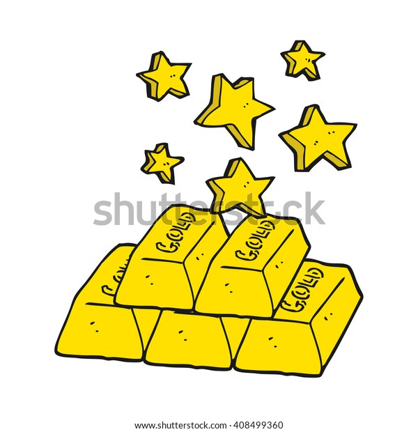 Freehand Drawn Cartoon Bars Gold Stock Vector (Royalty Free) 408499360 ...