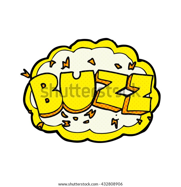 Freehand Drawn Cartoon Buzz Symbol Stock Vector (Royalty Free ...
