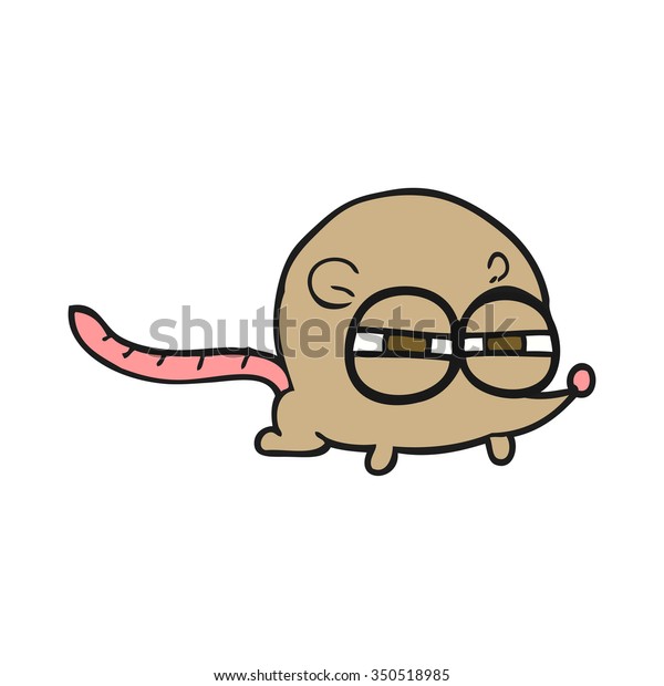 Freehand Drawn Cartoon Evil Mouse Stock Vector (Royalty Free) 350518985