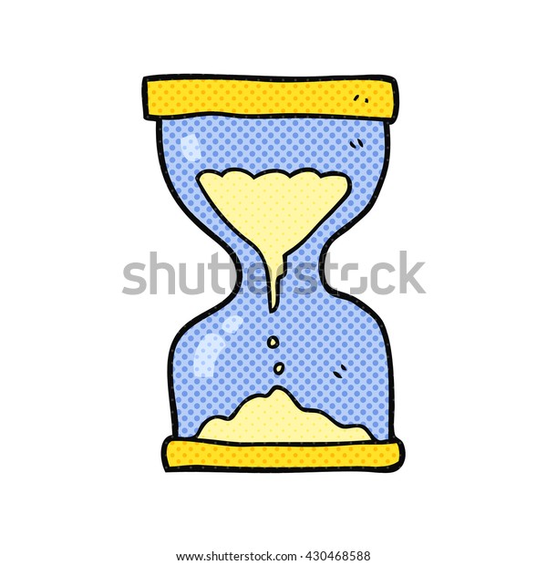 Freehand Drawn Cartoon Sand Timer Hourglass Stock Vector (Royalty Free ...