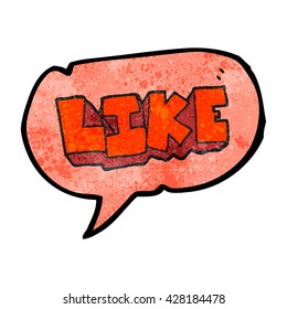 Freehand Speech Bubble Textured Cartoon Word Stock Vector (Royalty Free ...