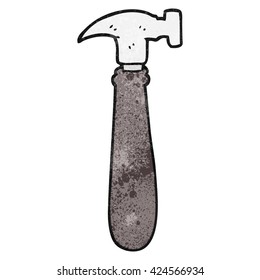 Freehand Textured Cartoon Hammer Stock Vector (Royalty Free) 424566934 ...