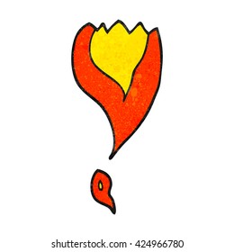Freehand Textured Cartoon Rocket Engine Flames Stock Vector (Royalty ...