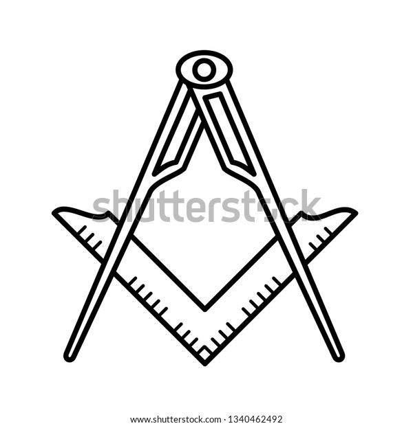 Freemason Sign Icon Stock Vector (Royalty Free) 1340462492 | Shutterstock