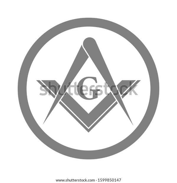 Freemasonry Emblem Icon Logo Masonic Square Stock Vector (Royalty Free ...