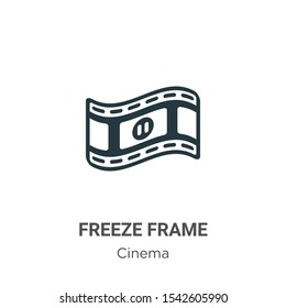 Freeze Frame Vector Icon On White Stock Vector (Royalty Free) 1542605990