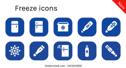 Freeze Icon Set 10 Filled Freeze Stock Vector (Royalty Free) 1451815850 ...