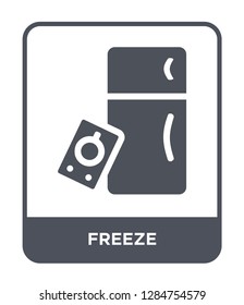 Freeze Icon Vector On White Background Stock Vector (Royalty Free ...