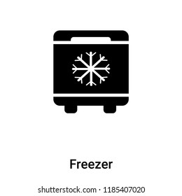 Freezer Icon Vector Isolated On White Stock Vector (Royalty Free ...