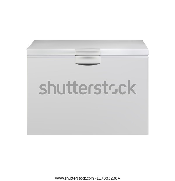 Freezer Mock Template Isolated On White 스톡 벡터(로열티 프리) 1173832384