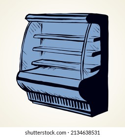 Freezer Store Vector Drawing Stock Vector (Royalty Free) 2134638531 ...