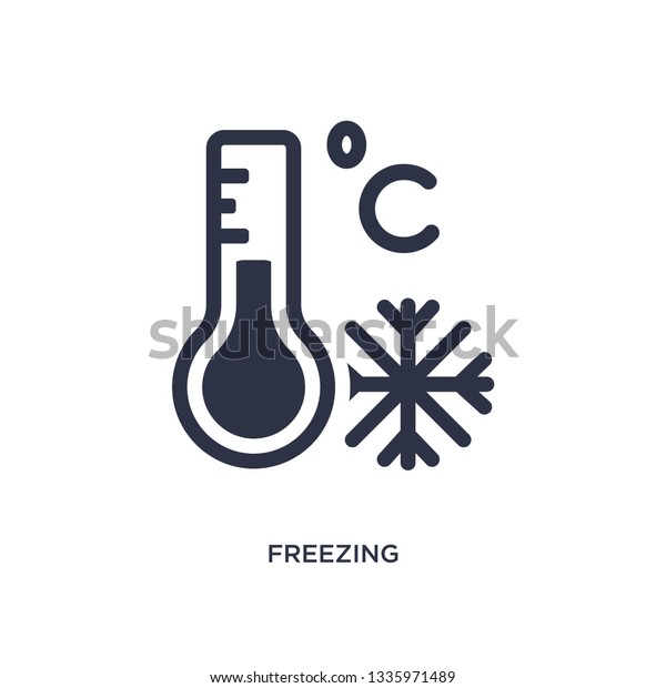 Freezing Isolated Icon Simple Element Illustration Stok Vektör ...