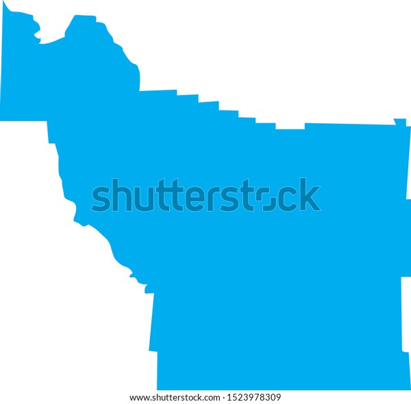 Fremont County Map Wyoming State: vector de stock (libre de regalías ...