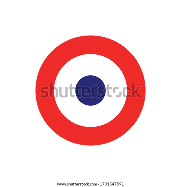 French Air Force Roundel Military Symbol Stock Vector (Royalty Free ...