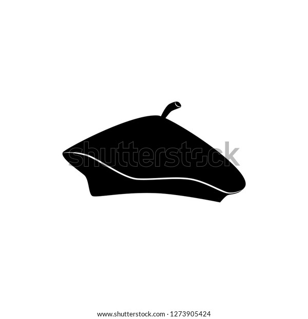 French Beret Vector Icon Headwear Illustration Stock Vector (Royalty ...