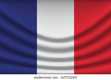 French Flag Background Cloth Texture French Stock Vector (Royalty Free ...