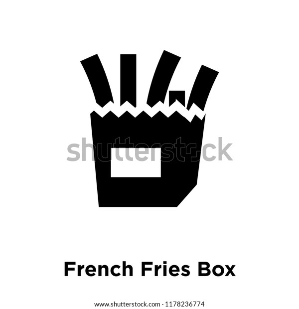 French Fries Box Icon Vector Isolated: vector de stock (libre de ...