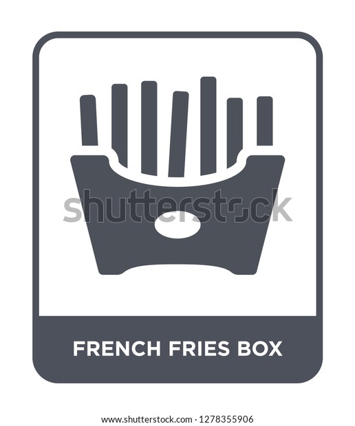 French Fries Box Icon Vector On Stock Vector (Royalty Free) 1278355906 ...