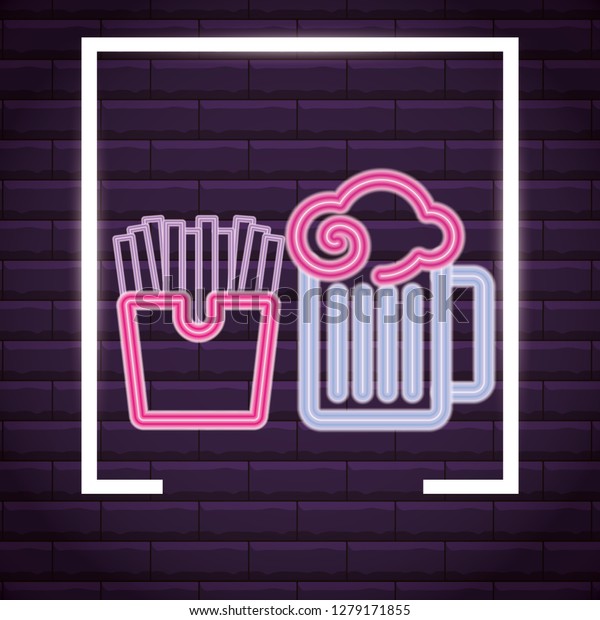 French Fries Design Stock Vector (Royalty Free) 1279171855 | Shutterstock