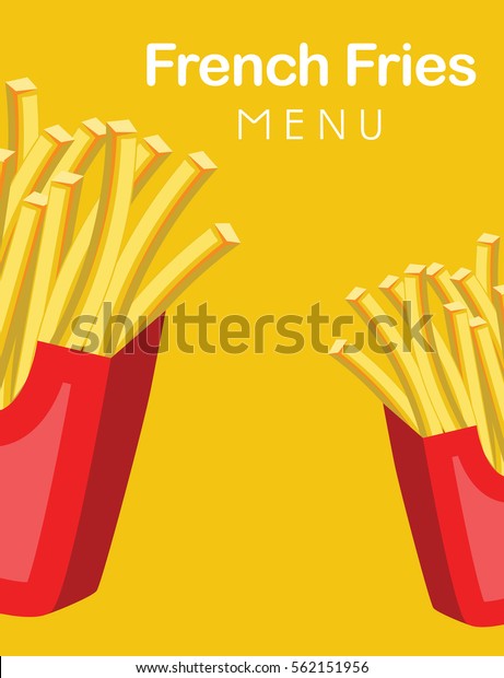 French Fries Menu Stock Vector (Royalty Free) 562151956 | Shutterstock