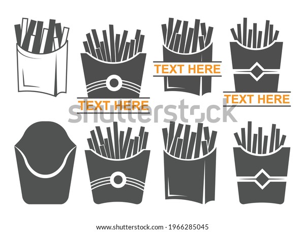 French Fries Symbol French Fries Icon Stock Vector (Royalty Free ...