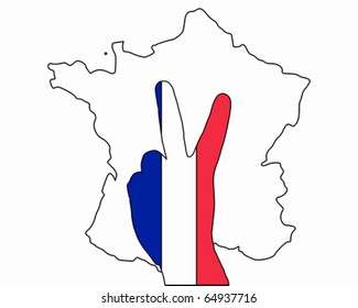 French Hand Signal Stock Vector (Royalty Free) 72310474