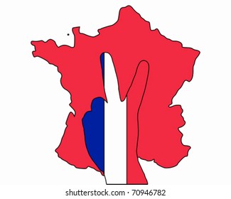 French Hand Signal Stock Vector (Royalty Free) 72310474