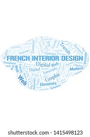 French Interior Design Word Cloud Wordcloud Stock Vector (Royalty Free ...