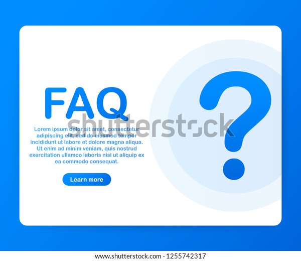Frequently Asked Questions Faq Banner Computer 스톡 벡터(로열티 프리) 1255742317 ...