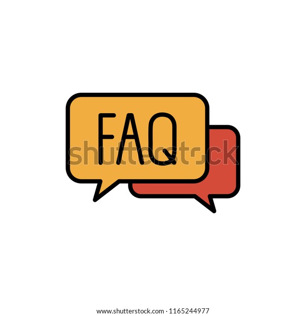 Frequently Asked Questions Icon Question Answer Stock Vector (Royalty ...