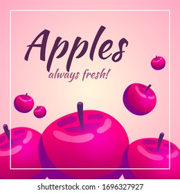 Vector Graphic Apple Fruit Honey Commemorating Stock Vector (Royalty ...