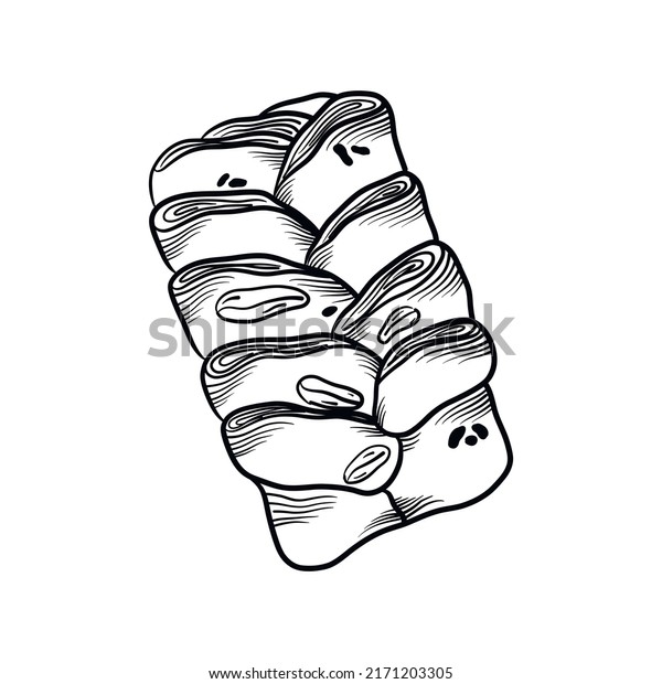 Panadería fresca en forma de boceto,: vector de stock (libre de ...