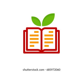 Fresh Book Icon Logo Design Element Stock Vector (Royalty Free ...