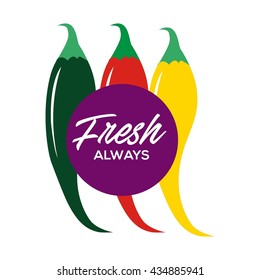 Fresh Chili Poster Stock Vector (Royalty Free) 434885941 | Shutterstock