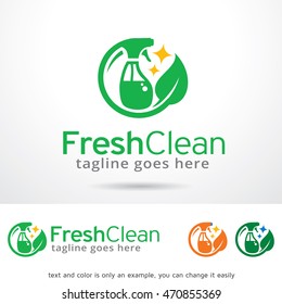 Fresh Clean Logo Template Design Vector Stock Vector (Royalty Free ...